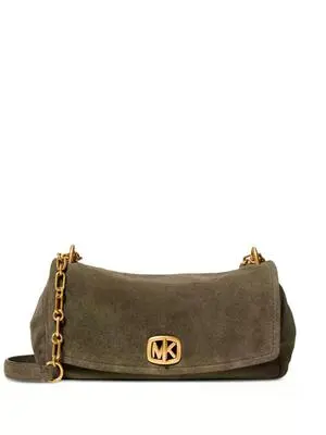 Michael Kors Suede Shoulder Bag - Green