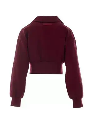 TWINSET Zip-fastening Cropped Sweatshirt With High Neck