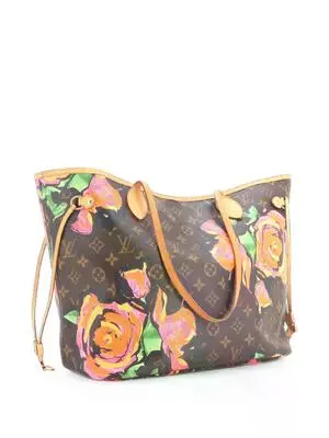 LOUIS VUITTON Neverfull Limited Edition Monogram Roses Mm Tote Bag