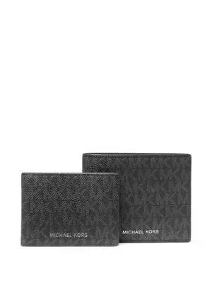 Michael Kors Harrison Logo Billfold Wallet With Passcase