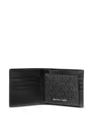 Michael Kors Harrison Logo Billfold Wallet With Passcase