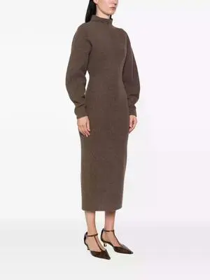 Max Mara Balloon Sleeve Midi Dress