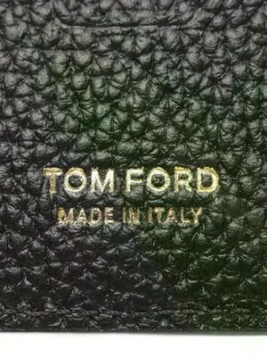TOM FORD 2020s T-line Leather Card Case
