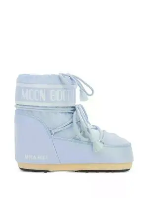 Moon Boot Logo-print Lace-up Boots - Blue