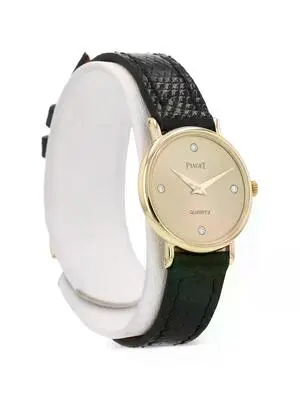 PIAGET 1980s Round 24mm Yellow Diamond Watch