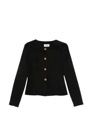 ARMA Button-up Wool Jacket - Black