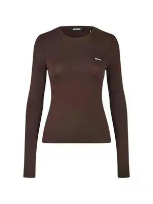 ROTATE BY BIRGER CHRISTENSEN Long-sleeve T-shirt - Brown