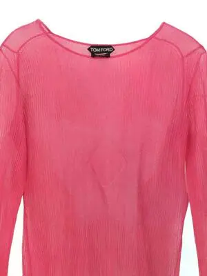 TOM FORD Sheer Long-sleeve Top