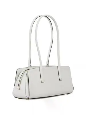Michael Kors Laila Small Leather Shoulder Bag - White