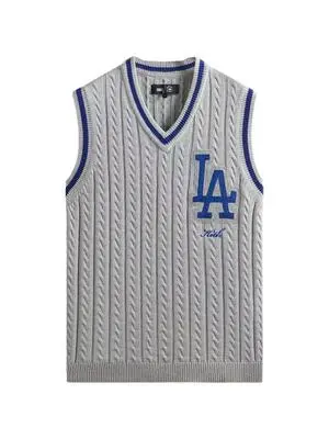 Kith X Los Angeles Dodgers Aiken Cable-knit Sweater Vest - Grey