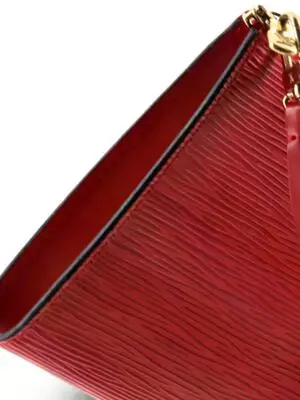 LOUIS VUITTON Pochette Accessoires Epi Leather Clutch Bag - Red