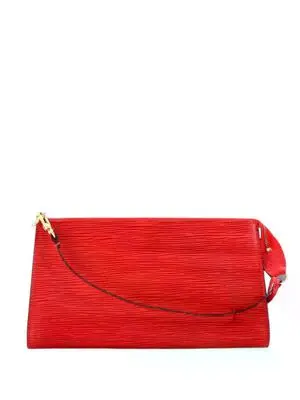 LOUIS VUITTON Pochette Accessoires Epi Leather Clutch Bag