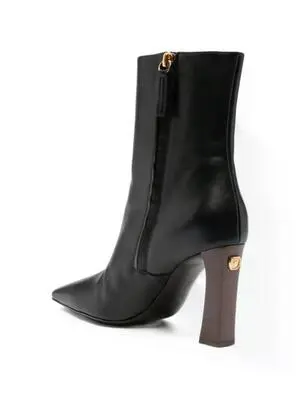 GIUSEPPE ZANOTTI Pointed-toe Leather Ankle Boots