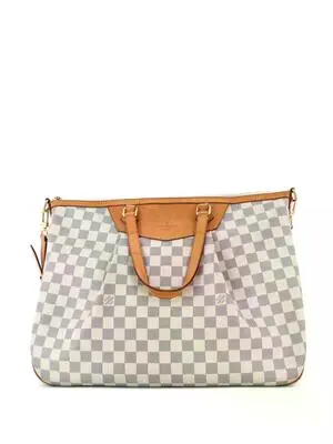 LOUIS VUITTON Siracusa Damier Gm Shoulder Bag - White
