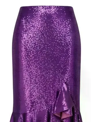 TOM FORD Sequin-embellished Ruffled Midi Skirt