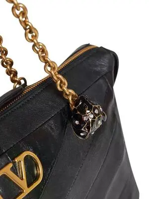 Valentino Garavani Panthea Shoulder Bag In Nappa Leather With Chevron Pattern
