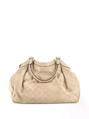 Gucci Sukey Ssima Leather Medium Tote Bag - Neutrals