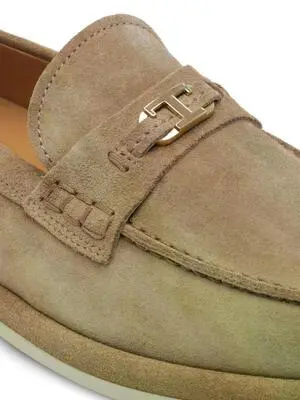 TOD'S Suede Loafers - Neutrals