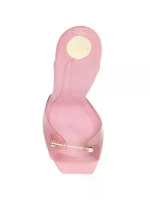 HARDOT Transparent Strap Stiletto Sandals - Pink