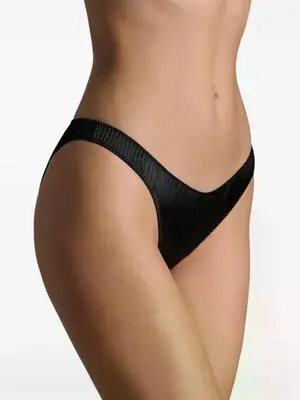 SCANDALE Dédicace Embroidered Satin Briefs