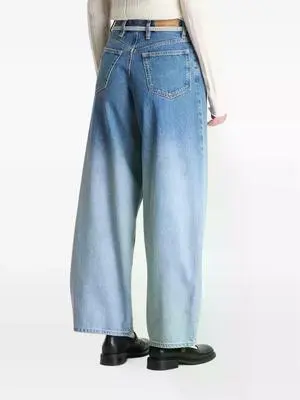 SAMSOE SAMSOE Gradient Effect Wide-leg Jeans