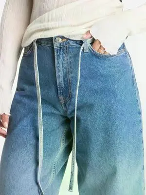 SAMSOE SAMSOE Gradient Effect Wide-leg Jeans