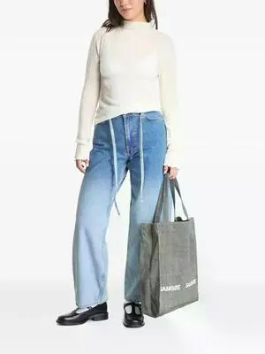 SAMSOE SAMSOE Gradient Effect Wide-leg Jeans - Blue