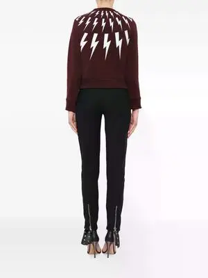 Neil Barrett Fair Isle Thunderbolt Sweatshirt