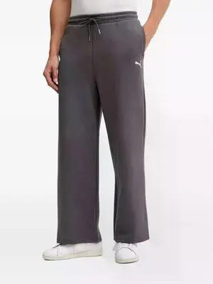 PUMA Logo-embroidered Drawstring Track Pants - Grey