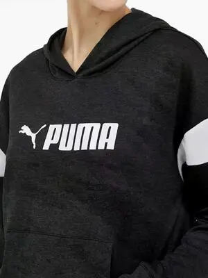 PUMA Logo Print Panelled Hoodie
