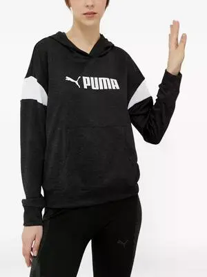 PUMA Logo Print Panelled Hoodie