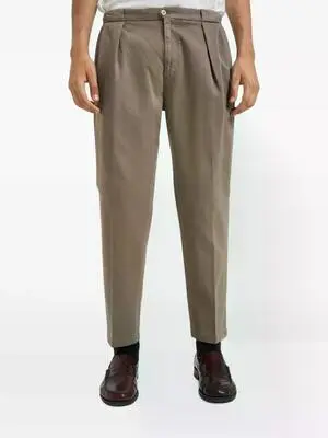 BRIGLIA 1949 Bellod Pleated Tapered Trousers - Neutrals