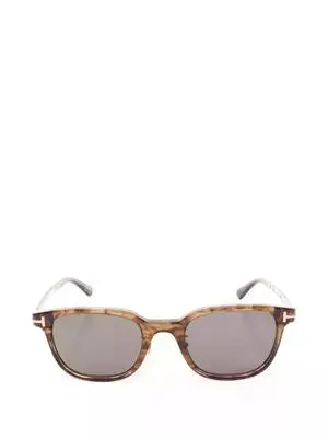 TOM FORD 2020s Square-frame Sunglasses - Brown