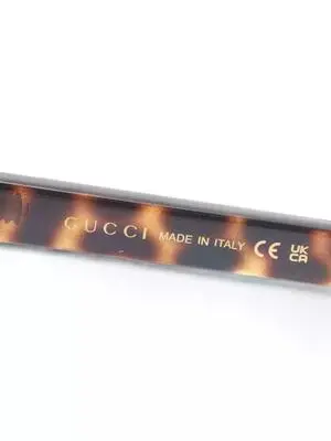 Gucci Tortoiseshell-effect Square-frame Sunglasses