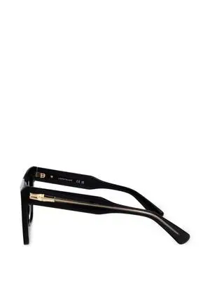 Longchamp Square-frame Bamboo-detail Sunglasses