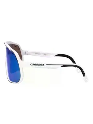 Carrera Eyewear Perforated Shield-frame Sunglasses