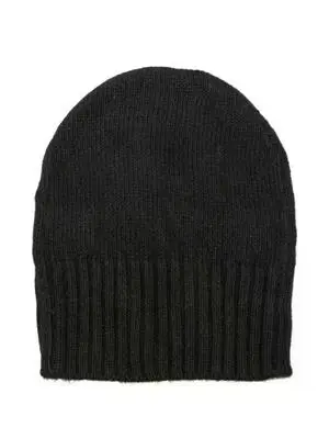 Masnada Ribbed-knit Beanie Hat - Black