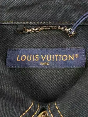 LOUIS VUITTON 2010s Logo-embroidered Denim Jacket