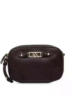 Armani Exchange Camera Logo-plaque Cross Body Bag - Brown
