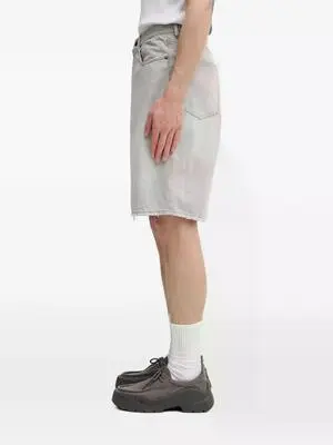 BEAMS Faded Raw-edge Shorts - Grey