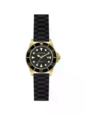 INVICTA Pro Diver Chronograph Watch With Silicone Strap - Black