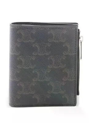Celine 2020s Triomphe Bi-fold Wallet - Black