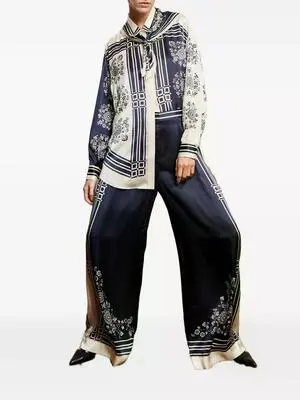 ALEMAIS Banderra Silk Pants