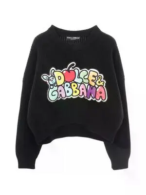 Dolce & Gabbana 2010s Logo-embroidered Sweater