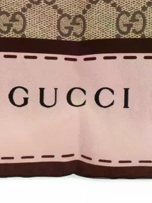 Gucci 2020s Xyuko Higuchi Gg Pattern Scarf