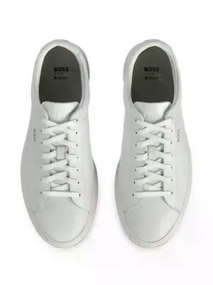 BOSS Kieran Grained-leather Sneakers