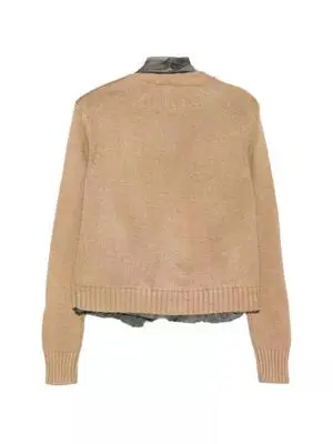 Masnada Layered-effect V-neck Cardigan