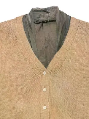 Masnada Layered-effect V-neck Cardigan