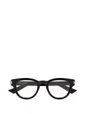 Saint Laurent Round Frame Glasses - Black