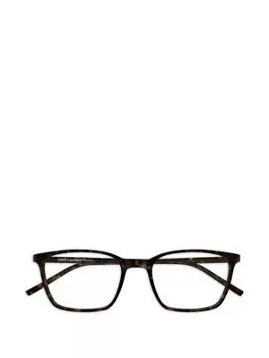 Saint Laurent Rectangle-frame Glasses - Brown